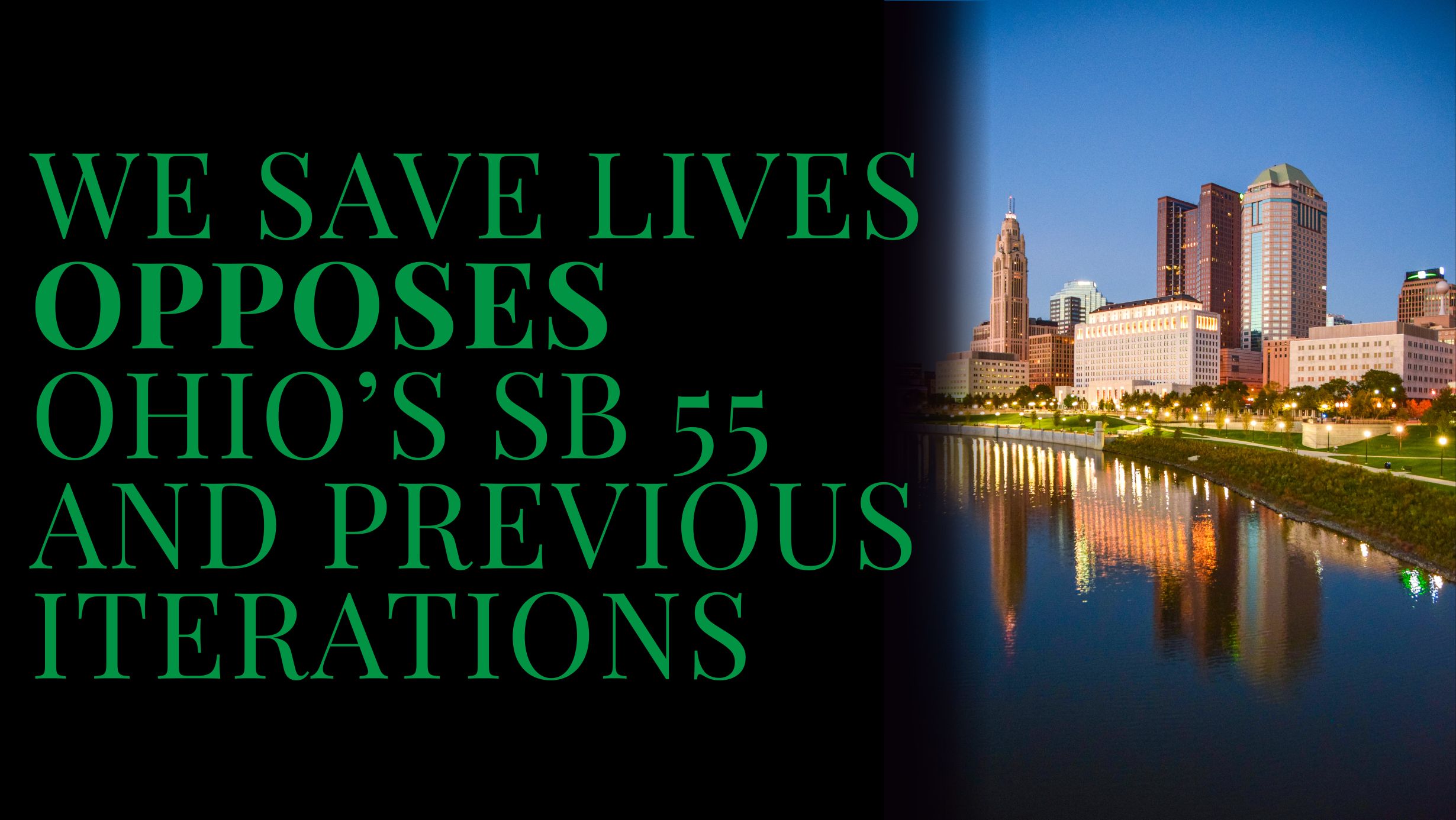 Stop Drugged Driving! Vote no on Ohio SB 55 - We Save Lives